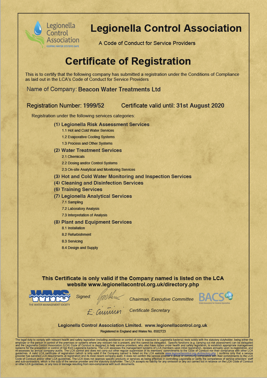 Downloads & Data Sheets | Beacon Water Treatments